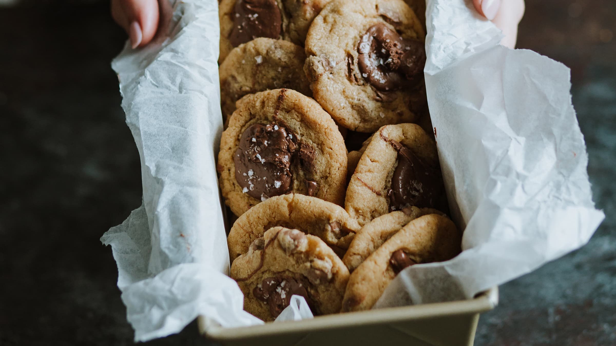 Nutella Sea Salt Brown Butter Chocolate Chip Cookies | CSR Sugar