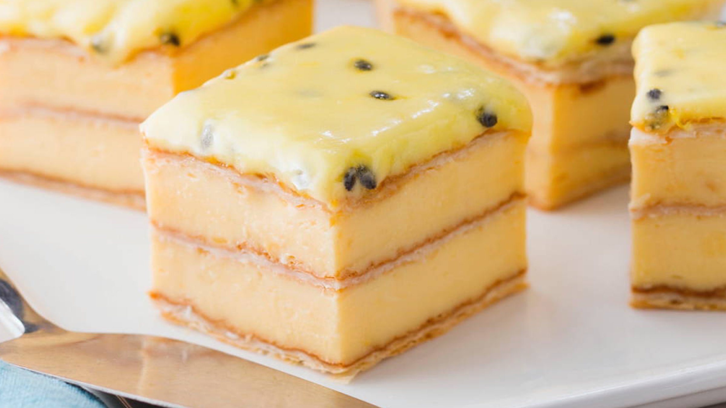 Vanilla Slice with Passionfruit Icing | CSR Sugar